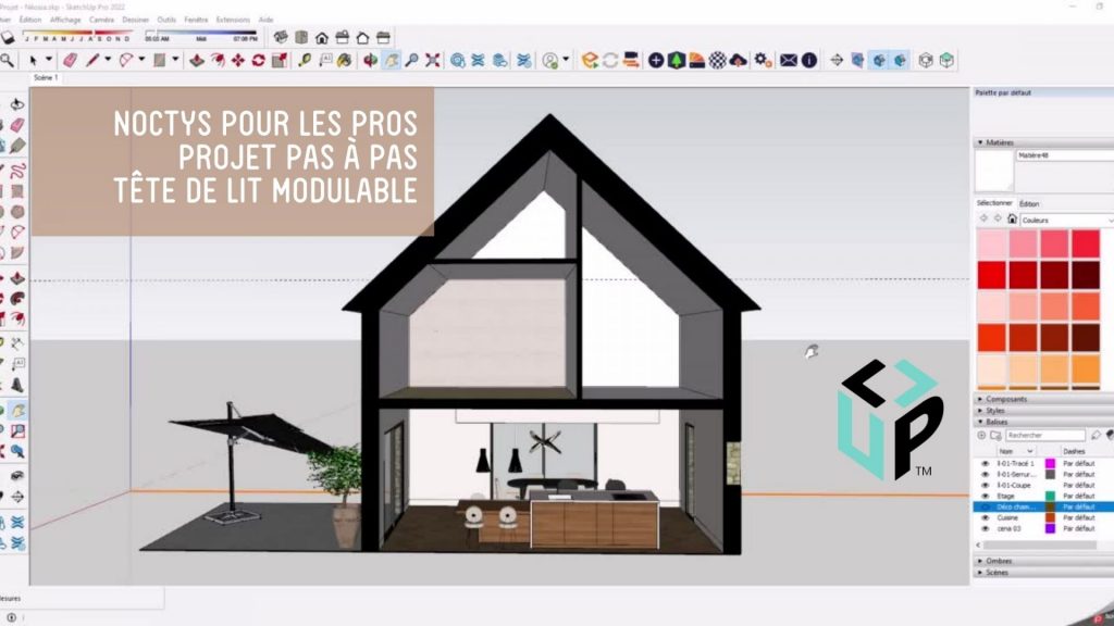 Pour les pros : comment concevoir un projet Noctys avec UpforSketchup ...