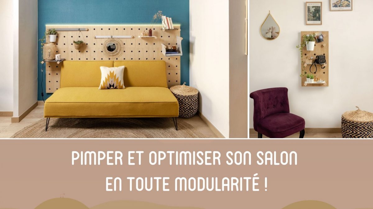 Noctys crée le salon modulable - Mobilier Mural Modulable Pegboard 100% ...